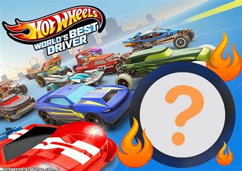 Moldura Hot Wheels Montagem De Foto Colagem De Foto