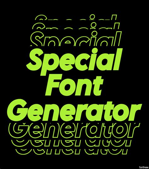 Special Font Generator Text Effect And Logo Design Font