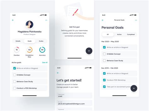 Team Management App Concept — 2 Concept Management Personal Goals