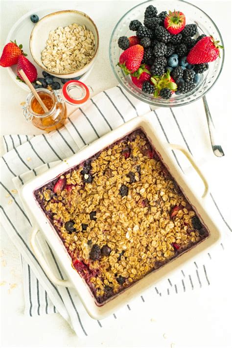 Baked Berry Oatmeal Breakfast Casserole The Delicious Spoon