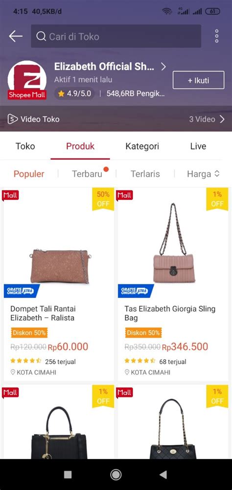 Rekomendasi Toko Tas Murah Di Shopee Yang Terpercaya