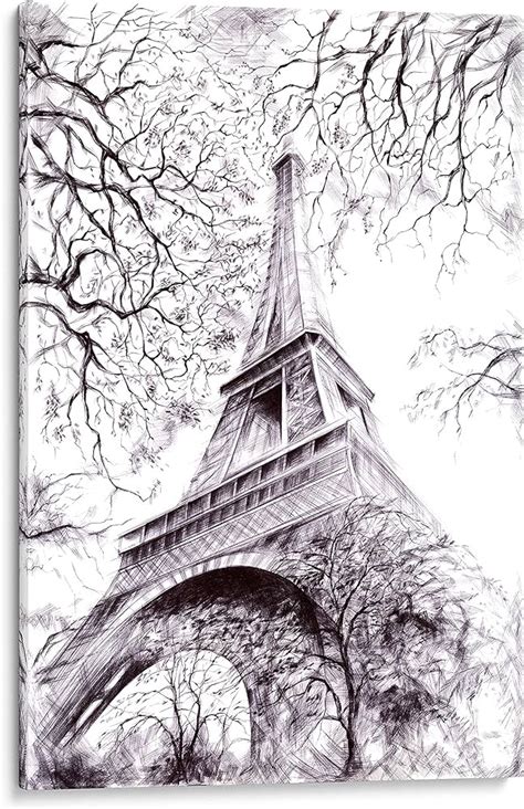Eiffel Tower Pencil Sketch