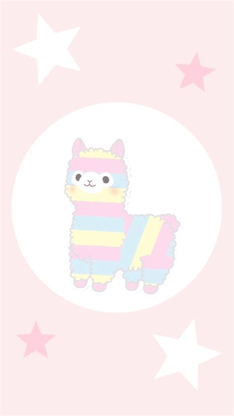 Alpaca Kawaii Cute Wallpapers Wallpaper Cave