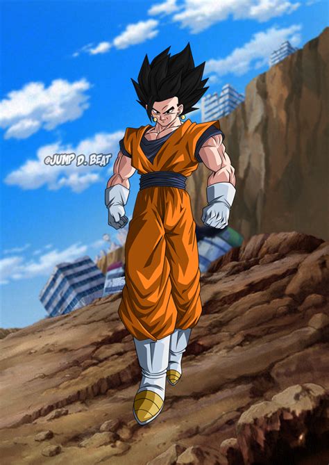 Fusion Potara Gohan And Vegeta Dragon Ball Art