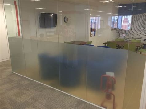 Frosted Etch Effect Vinyl Graphics For Dining Area Privacy