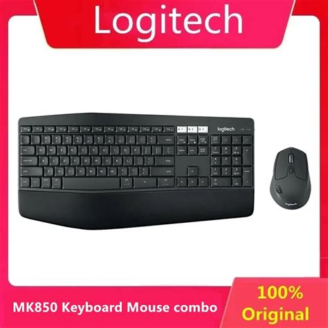 로지텍 Mk850 무선 키보드 마우스 콤보 블루투스 Usb 듀얼 연결 풀 사이즈 키보드 마우스 세트 홈 오피스 Pc 용