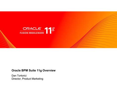 oracle bpm suite 11g overview slide pdf