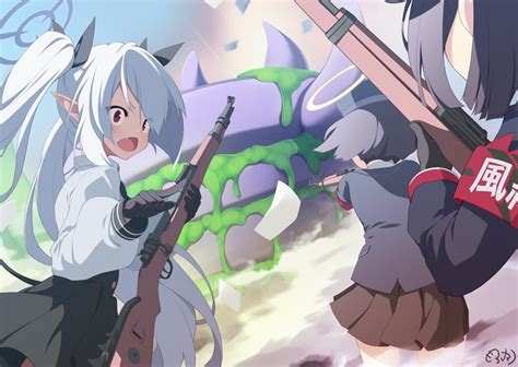Iori And Prefect Team Member Blue Archive Drawn By Mofu Namako Danbooru
