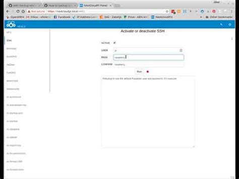Nextcloudpi Passwort Zum Anmelden Ber Terminal Ssh Vergessen