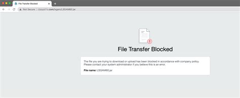 Attempt To Transfer The File So That The Transfer Is Blocked As It