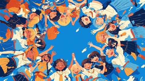 Premium Vector School Community Service Poster