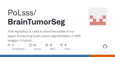 Github Polsssbraintumorseg This Repository Is Used To Store The Codes Of Our Paper Enhancing