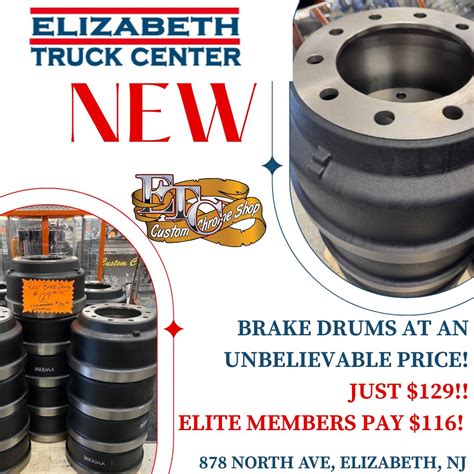 Big Savings On Brake Drums Year Round Discounts With The Etc Elite
