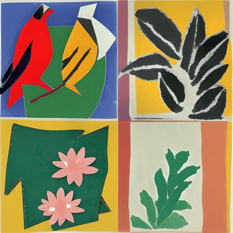 Henri Matisse Collage Names