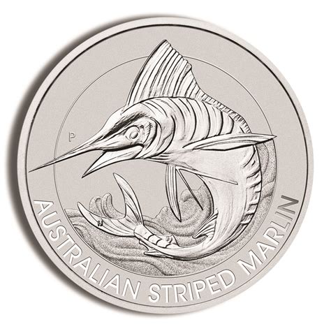 2020 15 Oz Australian Striped Marlin Silver Coin Atlas Bullion