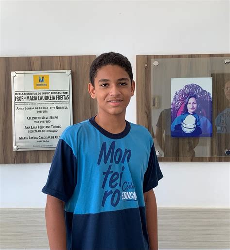 Estudante Da Rede Municipal De Monteiro Conquista Medalha De Ouro Na