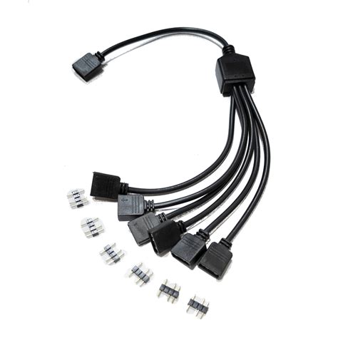現貨附排針 Rgb分線器 集線器 Rgb擴展線 延長線 5v Argb12v Rgb 1分6 1拖6 1對多集線器 蝦皮購物