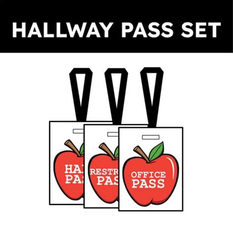Hallway Pass Set By The Hallway Helper Tpt