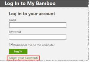 Forgot My My Bamboo Password Can You Reset It Bamboo Solutions
