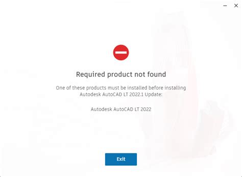 Required Product Not Found When Installing An Autodesk Update