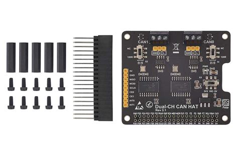 2 Channel CAN HAT For Raspberry Pi Dual Chips Solution Dual Chips