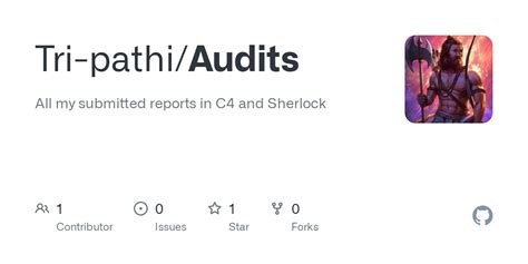 Github Tri Pathi Audits All My Submitted Reports In C And Sherlock