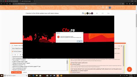 Got A Fatal Error When I Tried To Start Game Error Code 126 Fivem Client Support Cfx Re