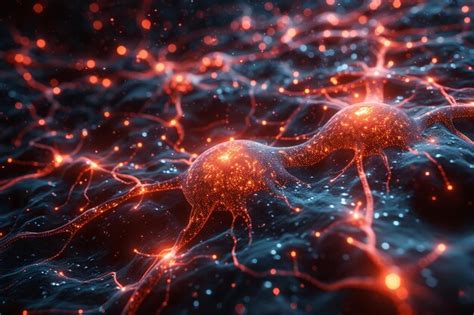 Neural Network Connections Resembling Earth In Chaos Premium Ai Generated Image