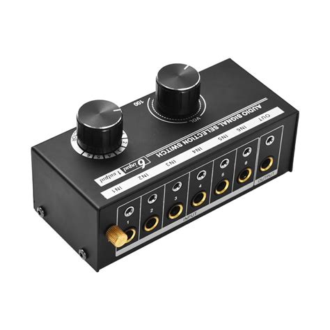 Signal Selector 1 Output Source With Rs And With And Audio 6 Input 1 6 In 1 Out Audio Input 1