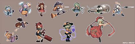 Hakurei Reimu Kirisame Marisa Izayoi Sakuya Kochiya Sanae Konpaku