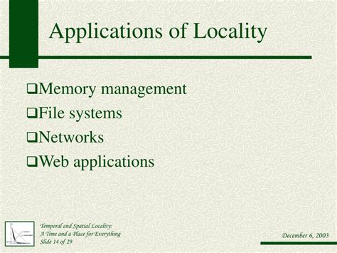 Ppt Temporal And Spatial Locality A Time And A Place For Everything