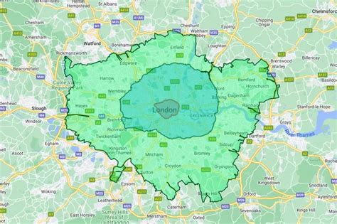 New Ulez Map Shows Proposed Plans To Be Extended Over Heathrow Airport