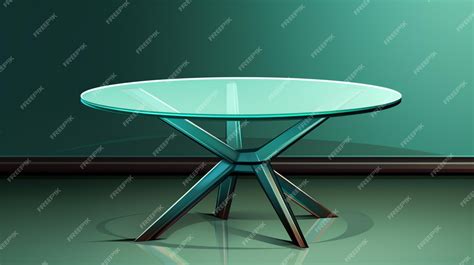 Premium Vector A Glass Table With A Glass Top That Says The Glass