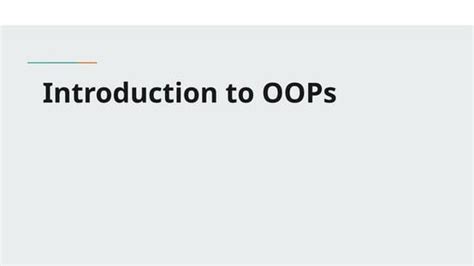 Oops Concept In Java Object Oriented Programming In Java Pptx