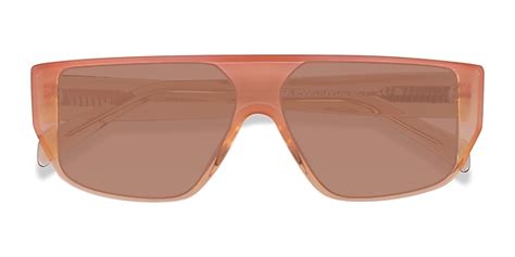 Lina Aviator Gradient Orange Frame Prescription Sunglasses Eyebuydirect Canada