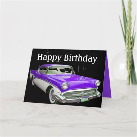 Muscle Car Birthday Cards Zazzle