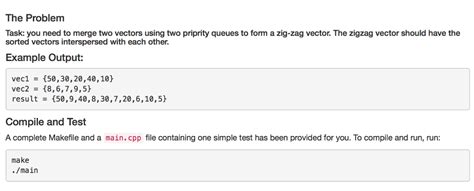 Solved The Problem Task You Need To Merge Two Vectors Using Chegg