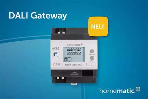 DALI Leuchten werden Teil des Homematic IP Smart Home