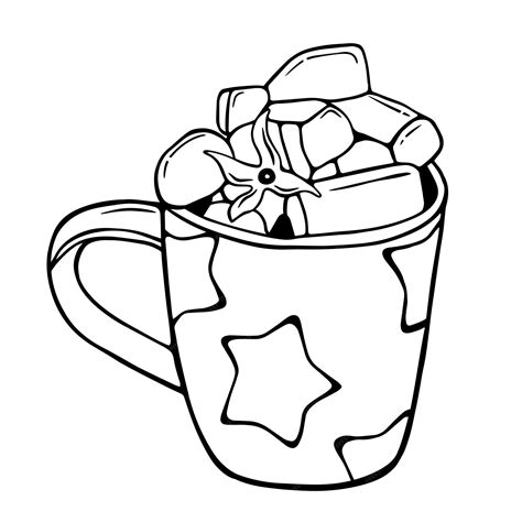 Premium Vector Black Doodle Of A Cup Hand Drawn Bowl Illustration A