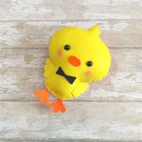 Cute Chicks Pattern Felt Easter Chicks Tutorial Easter Ornament Diy Easter Decoration Felt