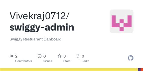 Github Vivekraj0712swiggy Admin Swiggy Restuarant Dahboard