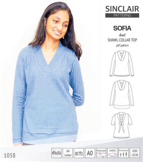 Sofia Shawl Collar Classic Sweater Pdf Sinclair Patterns