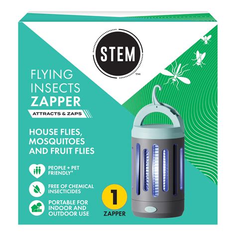 Stem Flying Insect Zapper Indoor And Outdoor Electric Fly And Mosquito Trap Includes Micro Usb