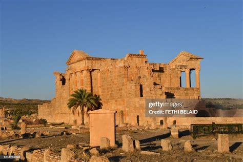 A View Of The Sbeitla Archaeological Site Which Contains Roman And