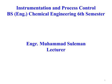 Lecture 01 Ipcppt Ipc Process Control Basics Ppt