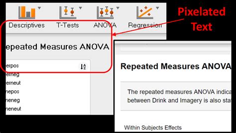 Pixelated User Interface With JASP 0 12 2 0 Issue 720 Jasp Stats Jasp Issues GitHub