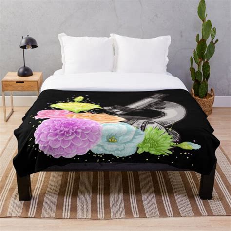 Decorative Flower Border Microscope Medical Laboratory Scientist