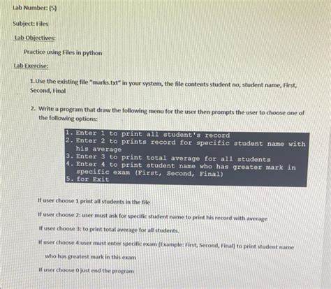 Solved Ab Number Ibject Files Lab Objectives Practice Chegg