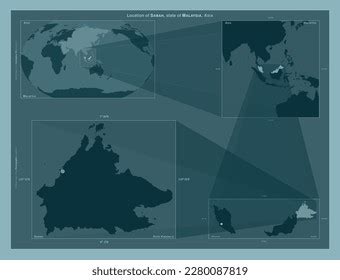 말레이시아 주 사바 더 큰 규모의 스톡 일러스트 2280087819 Shutterstock