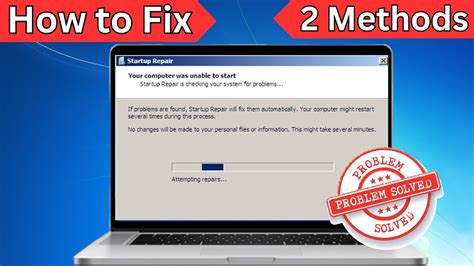 how to fix startup repair loop in windows 7 startup repair error on windows 7 youtube